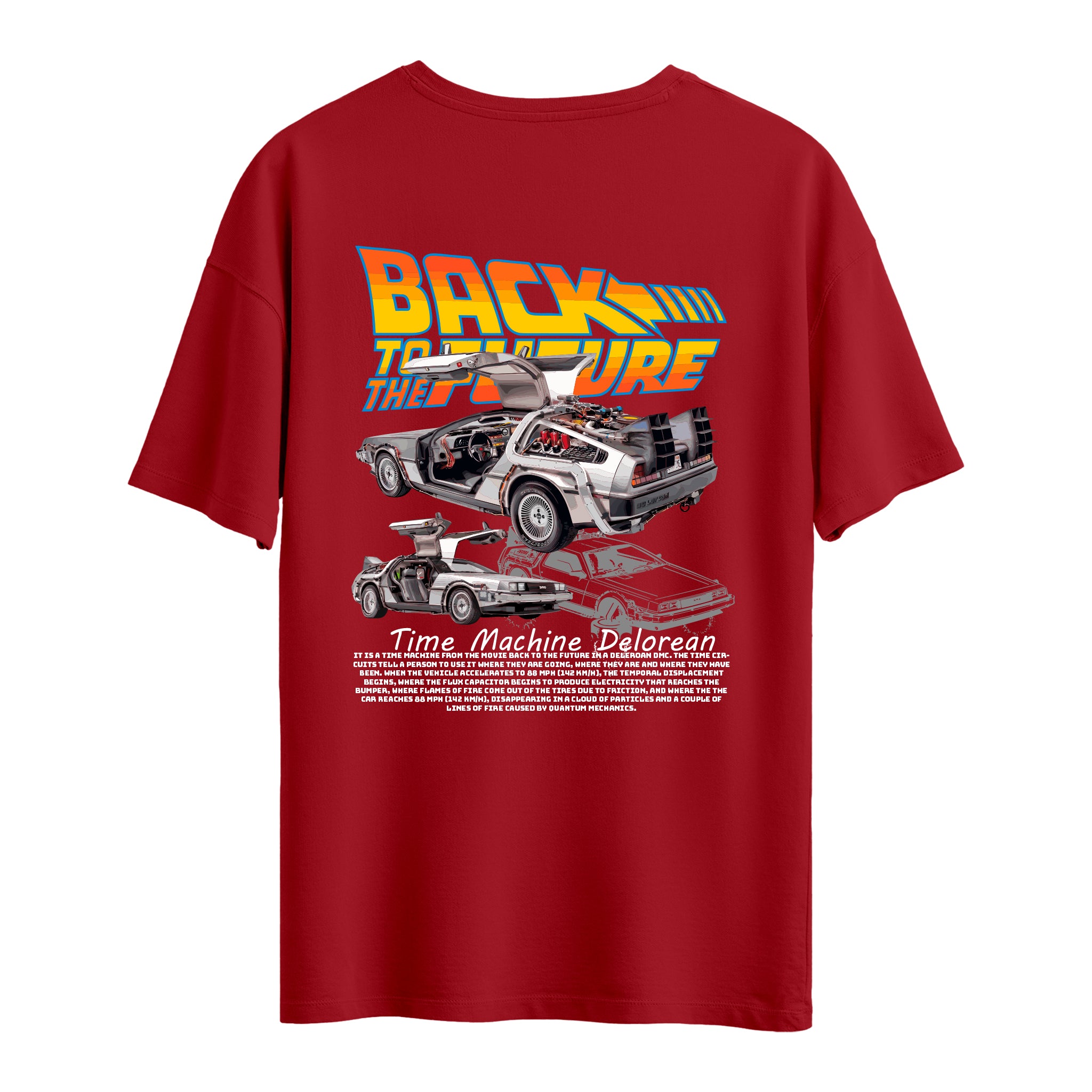 Delorean Time Machine - Oversize T-Shirt